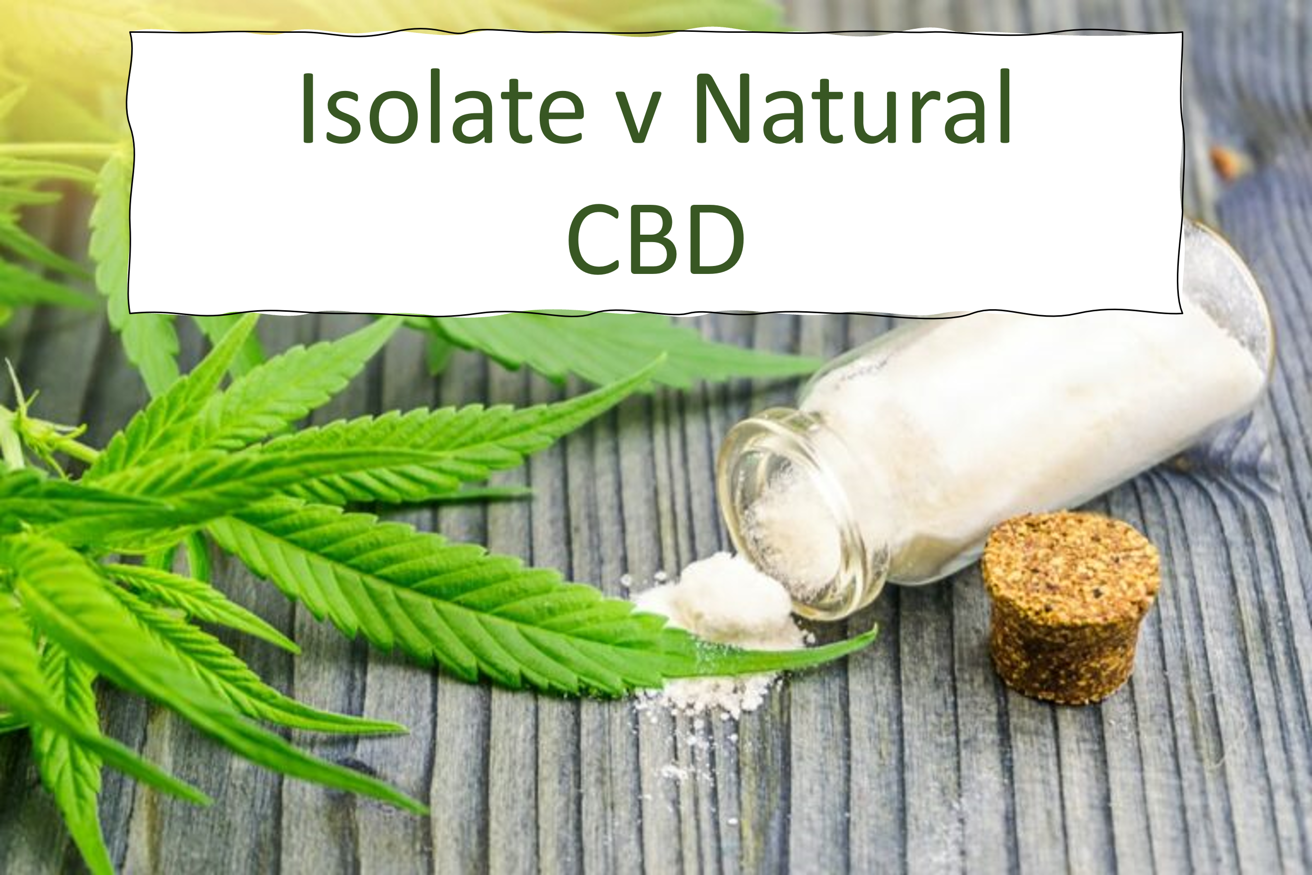 Understanding the Difference: Isolate CBD vs. Naturally Derived CBD fr ...